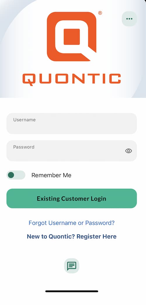 First Time Login - Quontic Digital Bank