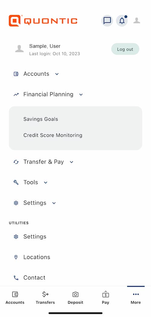 Online Banking - Quontic