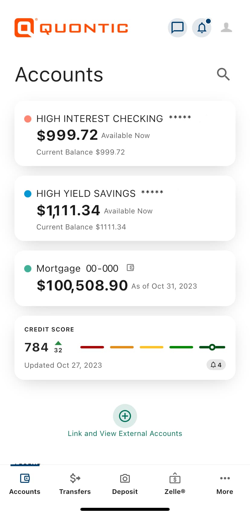 Account Aggregation - Quontic